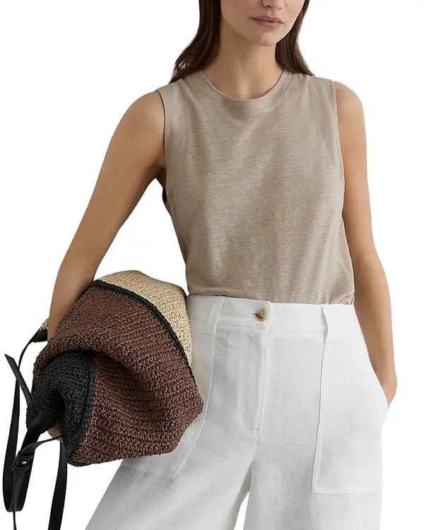 REISS Amy Linen Vest