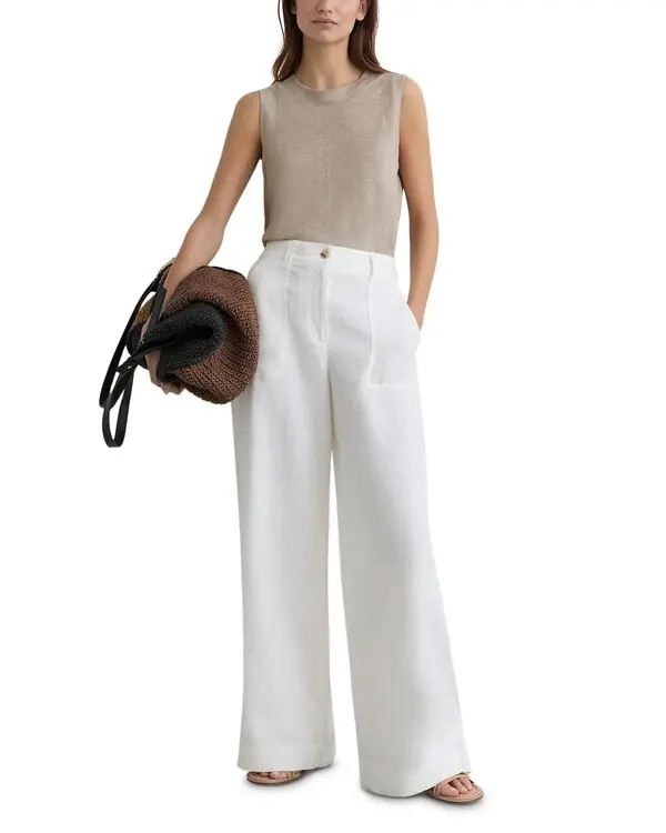 REISS Amy Linen Vest