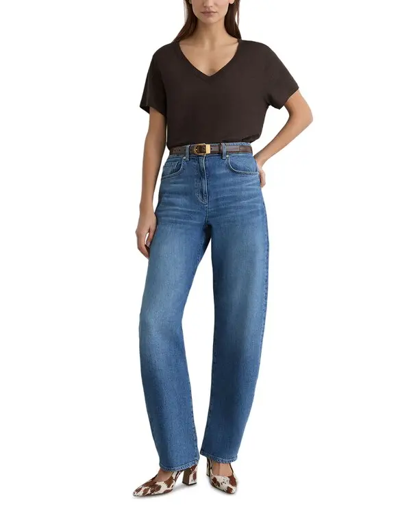 REISS Lola Tee - Chocolate