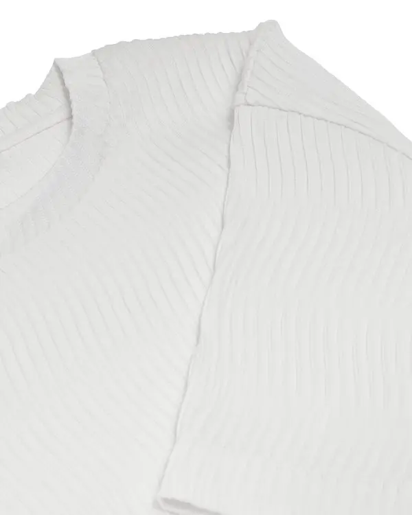 REISS Relaxed Fit Textured Wave Jacquard T-shirt