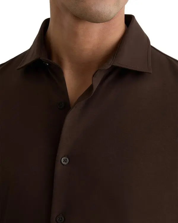 REISS Slim Fit Shirt - Brown