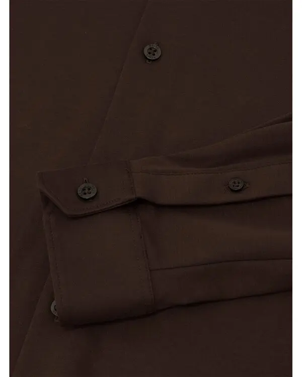 REISS Slim Fit Shirt - Brown