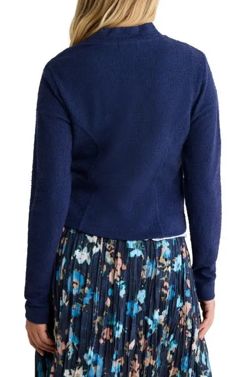 NZ BY NIC AND ZOE Bouclè Knit Bomber Cardigan