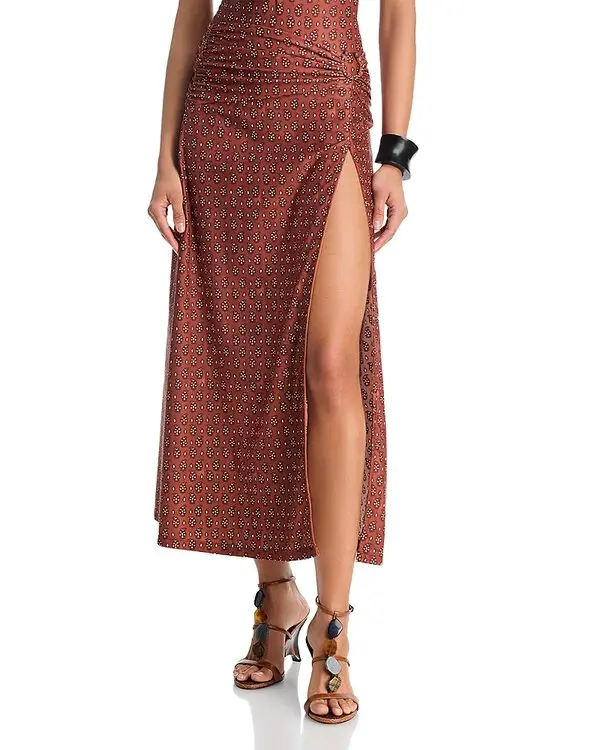 Johanna Ortiz Ankle Skirt Swim Cover-up - Brown