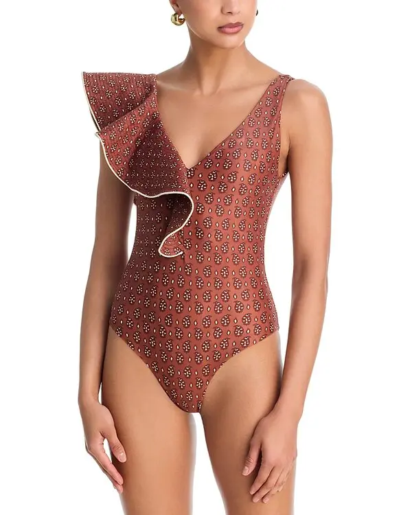 Johanna Ortiz One Piece Swimsuit - Brown