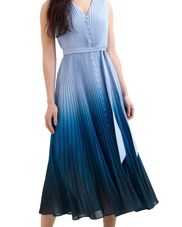 PHASE EIGHT Petite Mira Ombre Sleeveless Dress