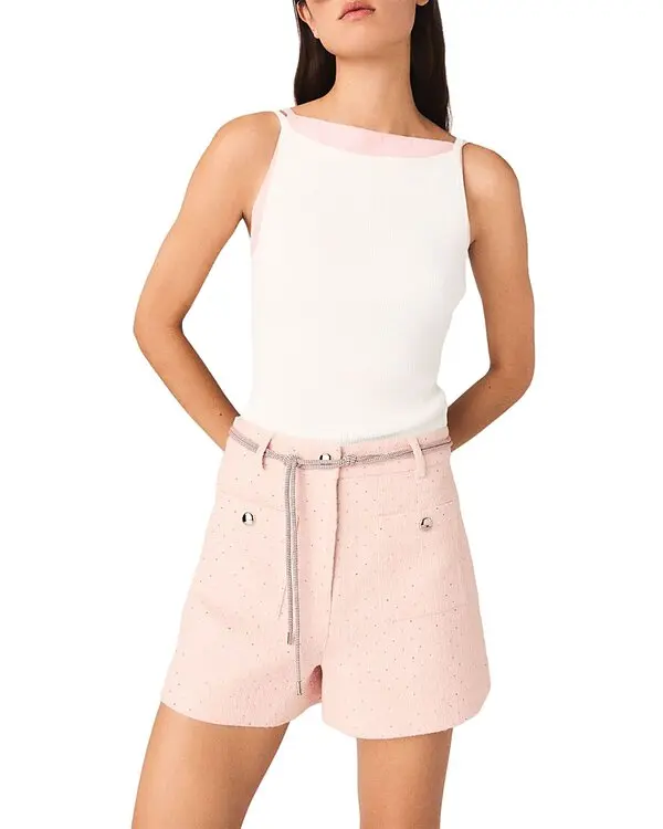 Maje Liyo High Neck Top - White