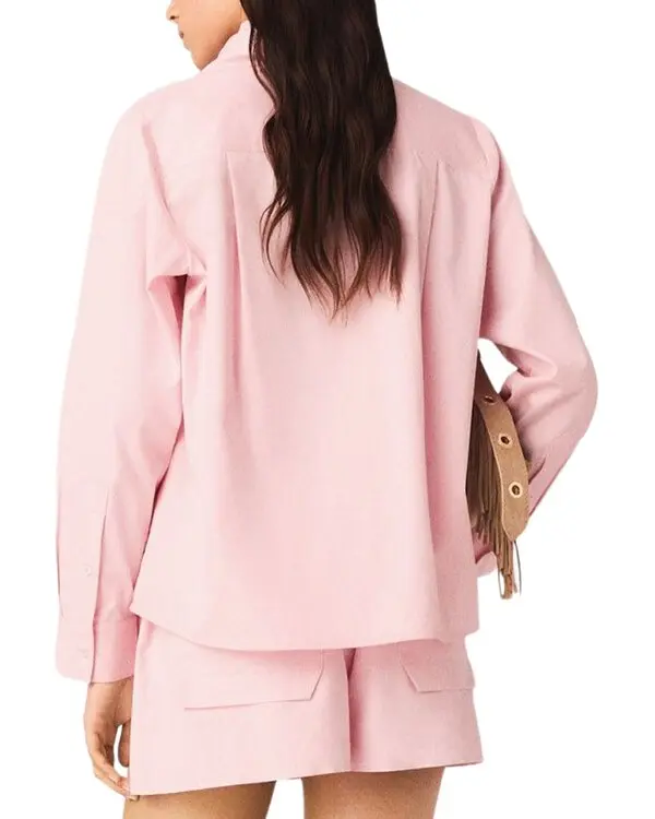 Maje Cionea Removable Scarf Shirt