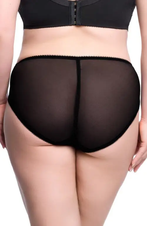 DITA VON TEESE Dahlia High Cut Briefs - Black