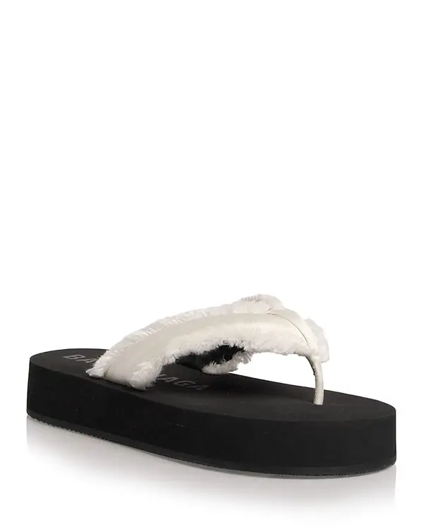 Balenciaga Jet Lag Thong Sandals - Bianco
