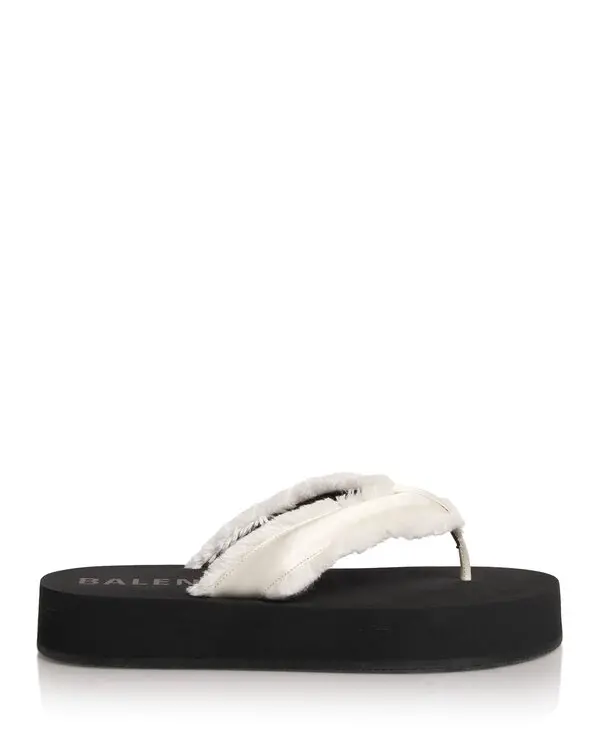 Balenciaga Jet Lag Thong Sandals - Bianco