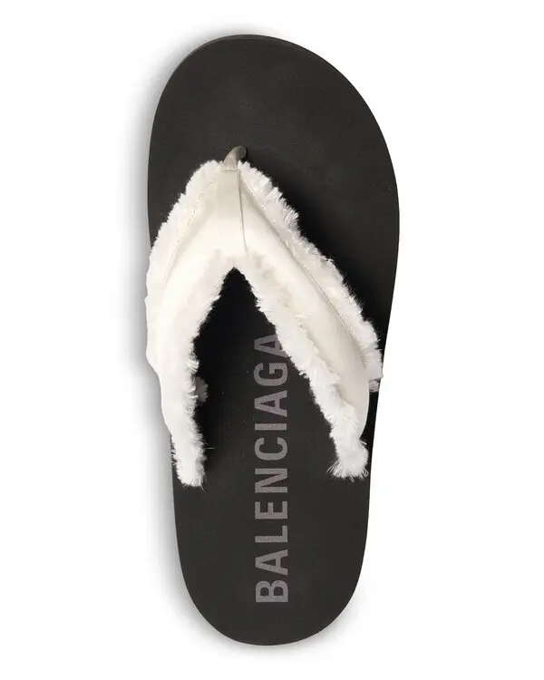 Balenciaga Jet Lag Thong Sandals - Bianco
