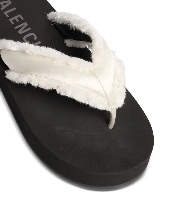 Balenciaga Jet Lag Thong Sandals - Bianco