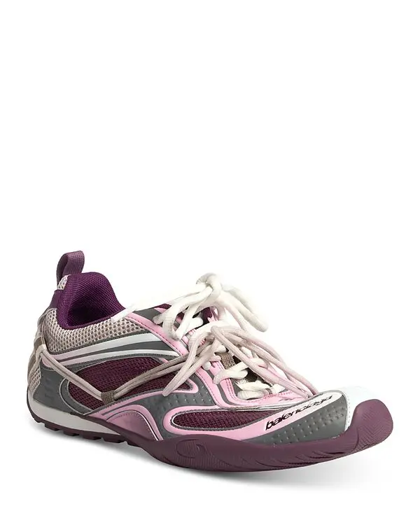 Balenciaga Radar Gradient Lines Sneakers - Prune