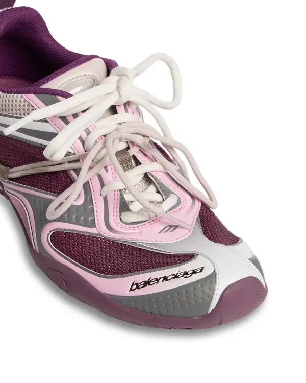 Balenciaga Radar Gradient Lines Sneakers - Prune