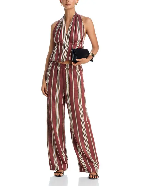 A.L.C. Kaia Striped Halter Top