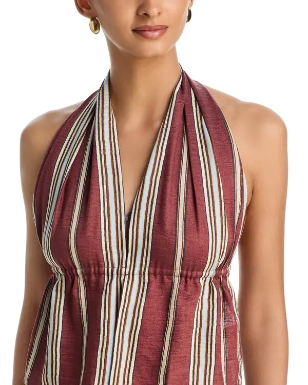 A.L.C. Kaia Striped Halter Top