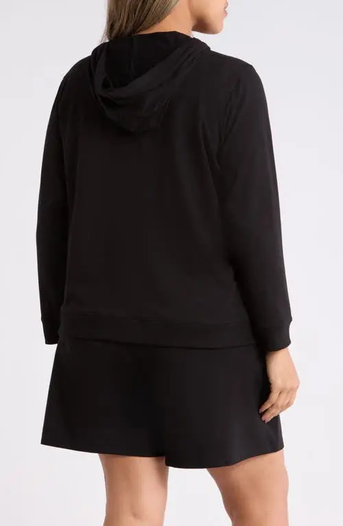 Eileen Fisher Hooded Zip Jacket