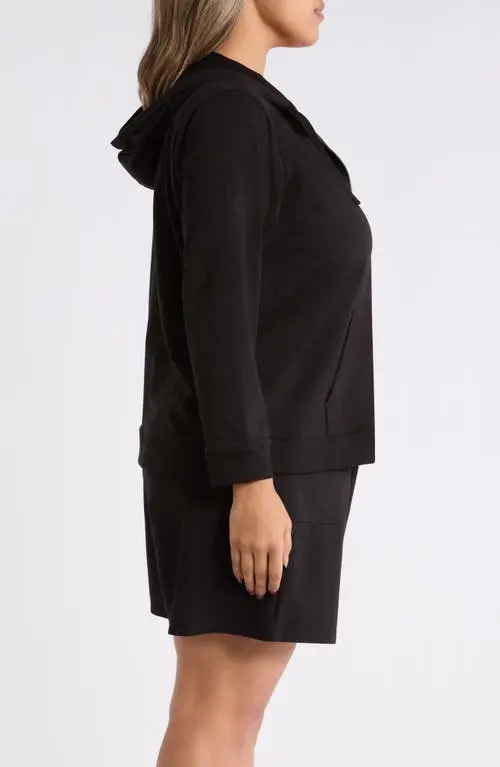 Eileen Fisher Hooded Zip Jacket