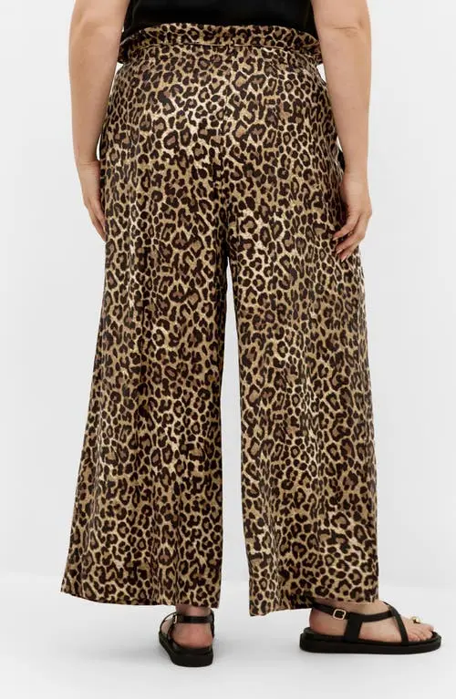 City Chic Resort Print Wide-leg Pants