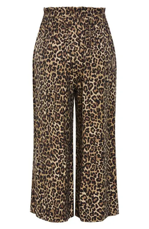 City Chic Resort Print Wide-leg Pants