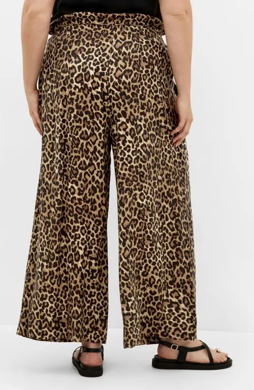 City Chic Resort Print Wide-leg Pants