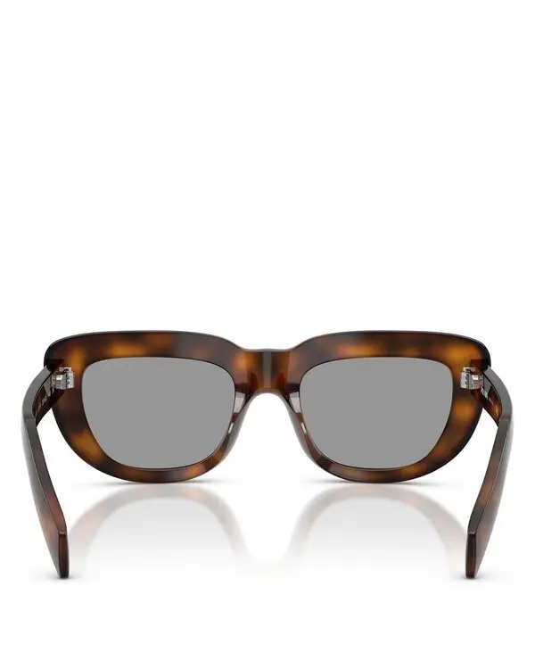 Prada 54mm Rectangular Sunglasses - Grey