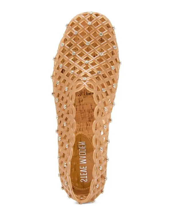 Steve Madden Grove Rhinestone Flats - Tan