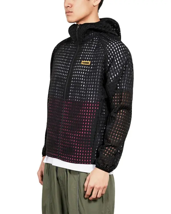 PLEASURES System Hooded Basketweave Jacket - Black