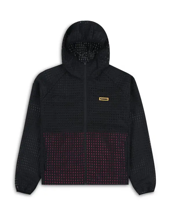 PLEASURES System Hooded Basketweave Jacket - Black