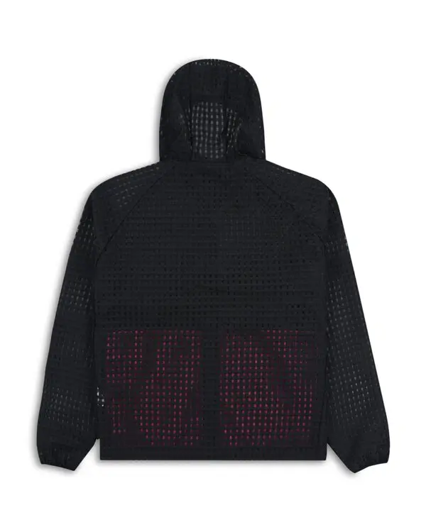 PLEASURES System Hooded Basketweave Jacket - Black