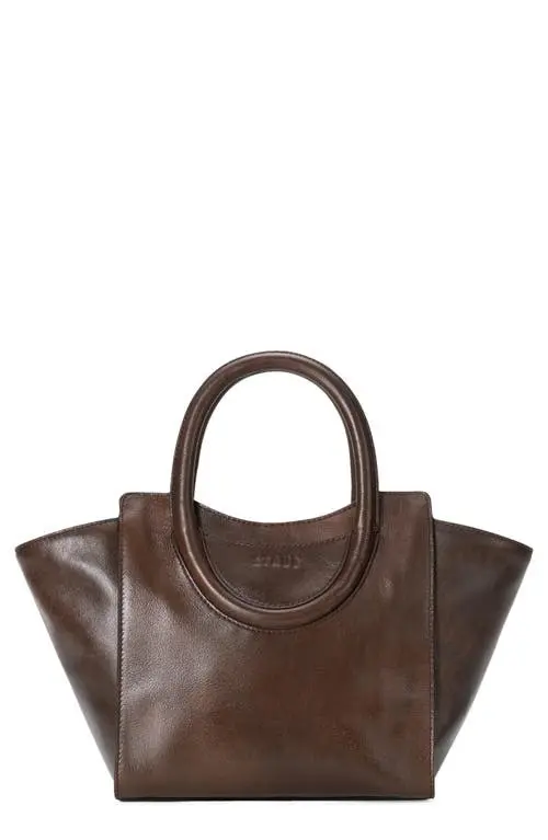 Staud Mini Maude Leather Tote - Espresso