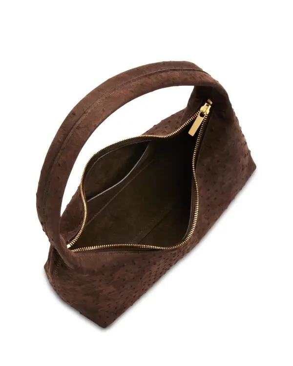 MANSUR GAVRIEL Candy Embossed Leather Baguette - Ebony