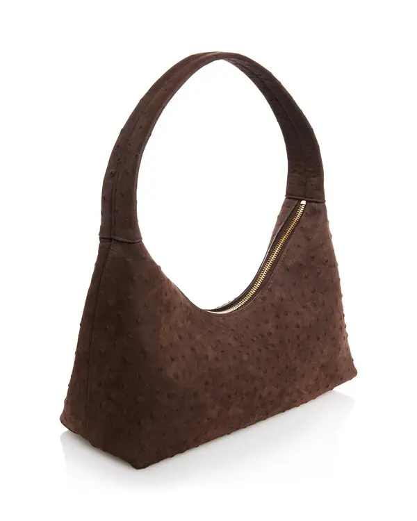 MANSUR GAVRIEL Candy Embossed Leather Baguette - Ebony