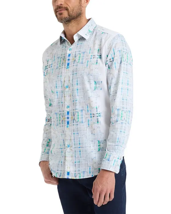 Robert Graham Westhorpe Box Pattern Woven Shirt