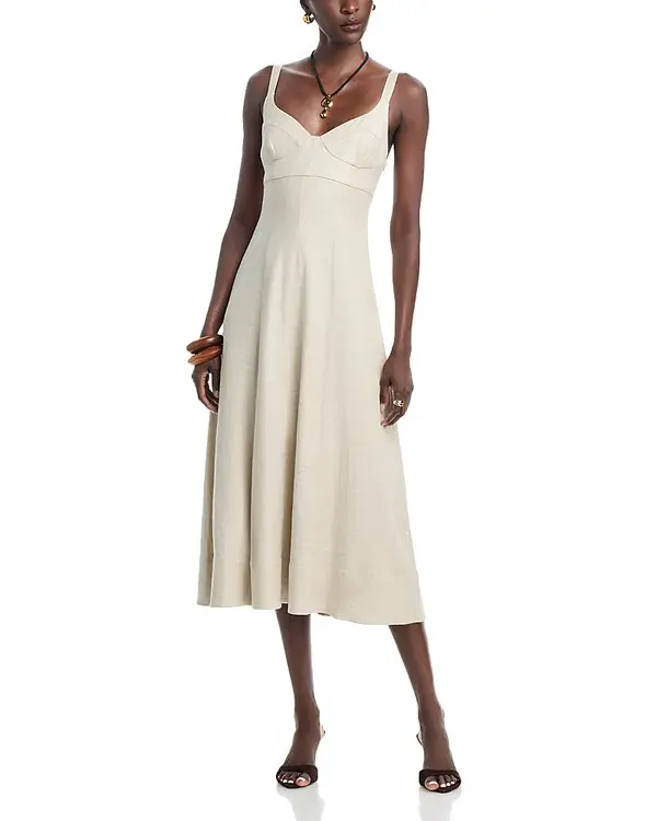 TOCCIN Arya Bustier Midi Dress - Desert