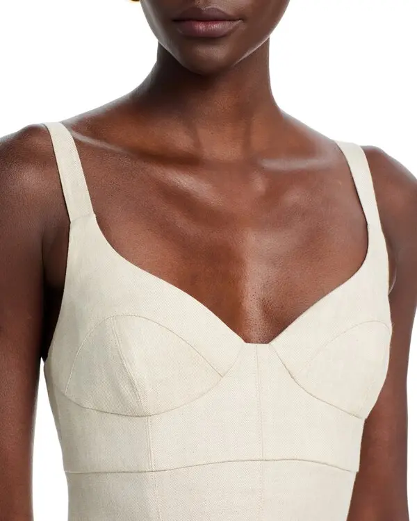 TOCCIN Arya Bustier Midi Dress - Desert