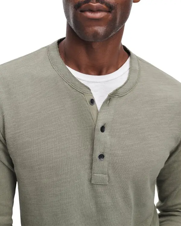 Rag & Bone Classic Flame Henley Tee - Lichen