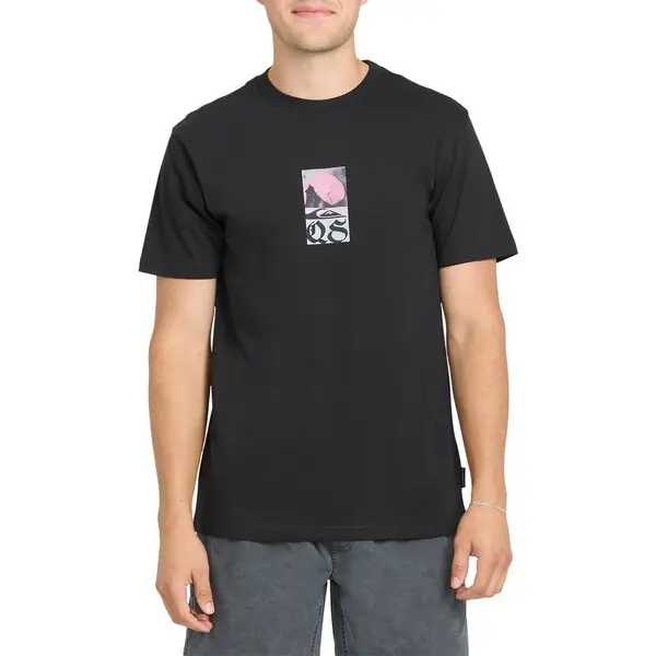 Quiksilver Gothic Flowers Mt0 Graphic T-shirt