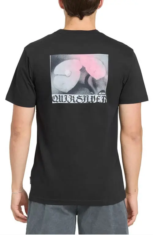 Quiksilver Gothic Flowers Mt0 Graphic T-shirt