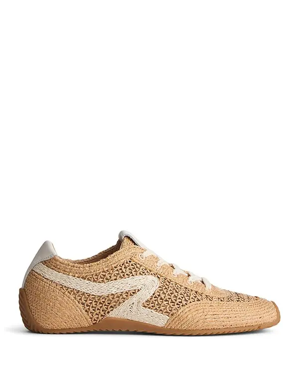 Rag & Bone Retro Runner Slim Sneakers - Natural Raffia
