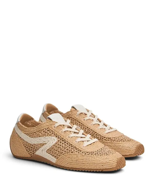 Rag & Bone Retro Runner Raffia Sneakers - Natural Raffia
