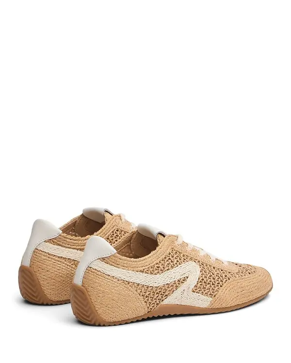 Rag & Bone Retro Runner Raffia Sneakers - Natural Raffia