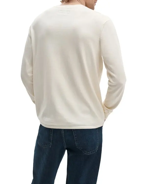 Rag & Bone Washed Henley Shirt - Chalk