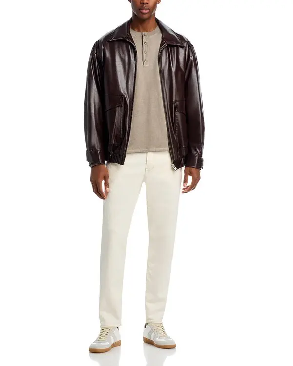 Rag & Bone Washed Henley Shirt - Gran