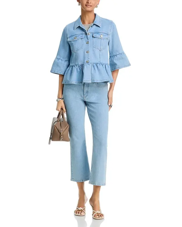 Cinq À Sept Cropped Stevie High-rise Jeans