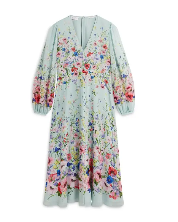 HOBBS LONDON Petite Monica Silk Dress
