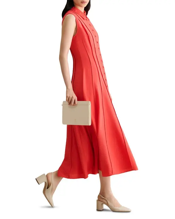 HOBBS LONDON Petite Burghley Pleated Dress