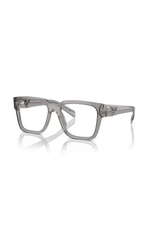 Prada 52mm Square Optical Glasses - Grey