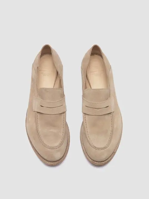 Officine Creative Lexikon 516 Leather Penny Loafers - Beige
